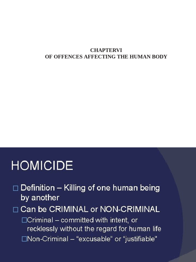 Culpable Homicide & Murder (1) | PDF | Murder | Crimes