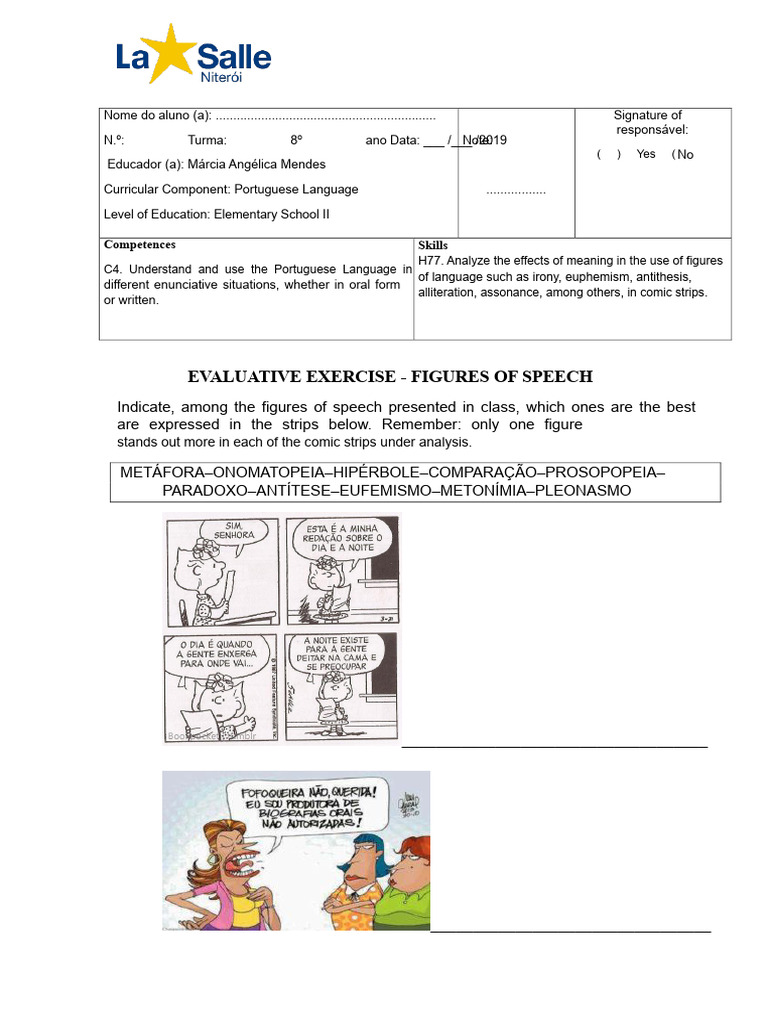 Language Figures Exercise 181 | PDF
