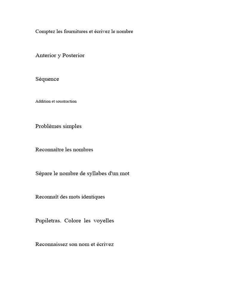 Activités éducatives pour enfants | PDF