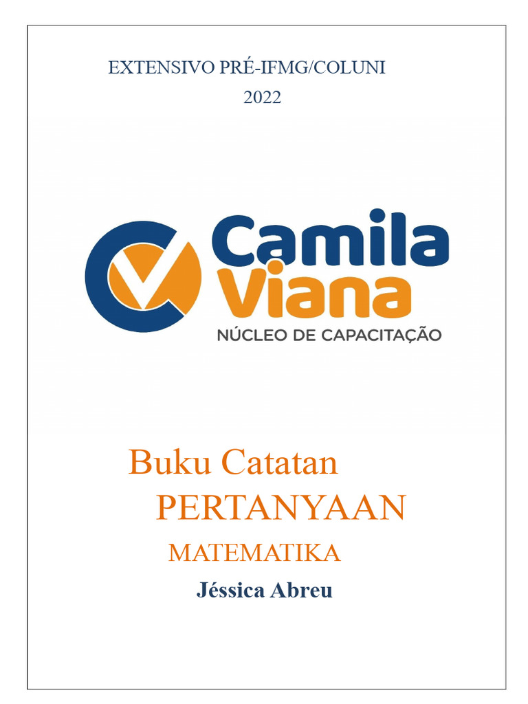 Buku Soal Matematika 2022 IFMG COLUNI - Ciclo 1 | PDF