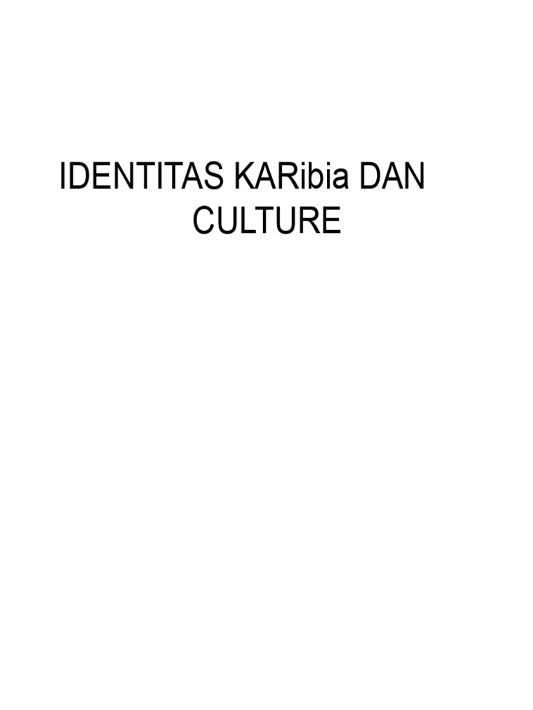 Identitas Budaya Karibia yang Beragam | PDF
