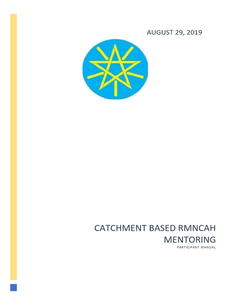 CB - RMNCAH-Participant Manual Approved | PDF | Mentorship | Compassion