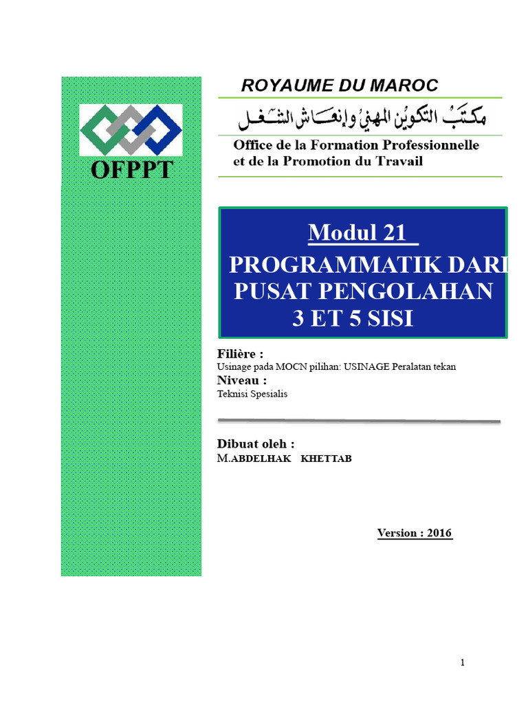Pemrograman Pusat Pengolahan 3 Dan 5 Sumbu | PDF