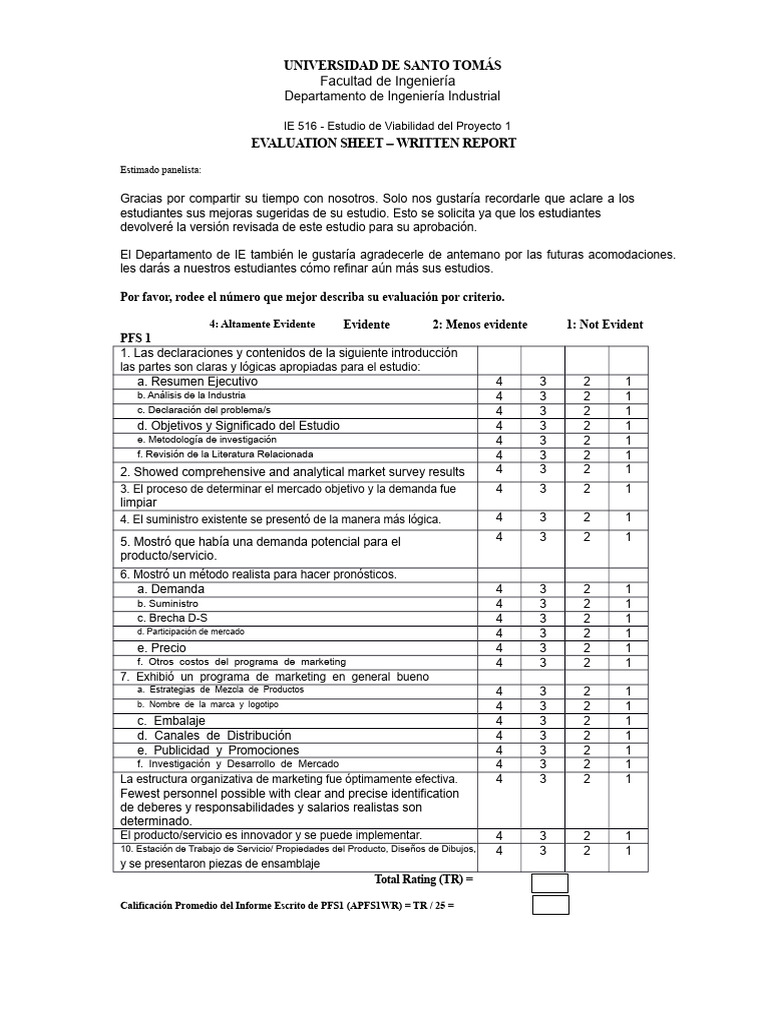 Formulario de Evaluación PFS 1 | PDF | Marketing | Microsoft PowerPoint