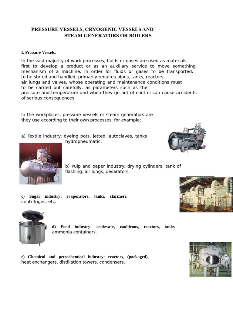Pressure Vessels | PDF | Steam | Boiler