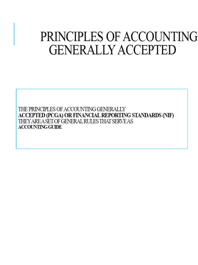 Generally Accepted Accounting Principles | PDF | Accounting | Valuation ...