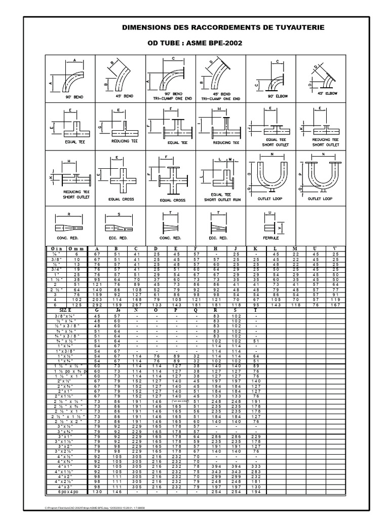 Fittings-ASME-BPE.pdf | PDF | Autodesk | Computer Aided Design