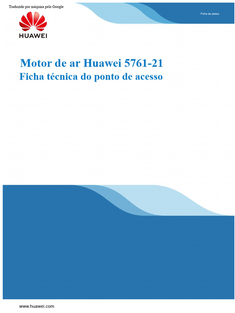 Huawei AirEngine 5761-21 Ponto de Acesso Folha de Dados_POR | PDF | Wi-Fi | Rede de computadores