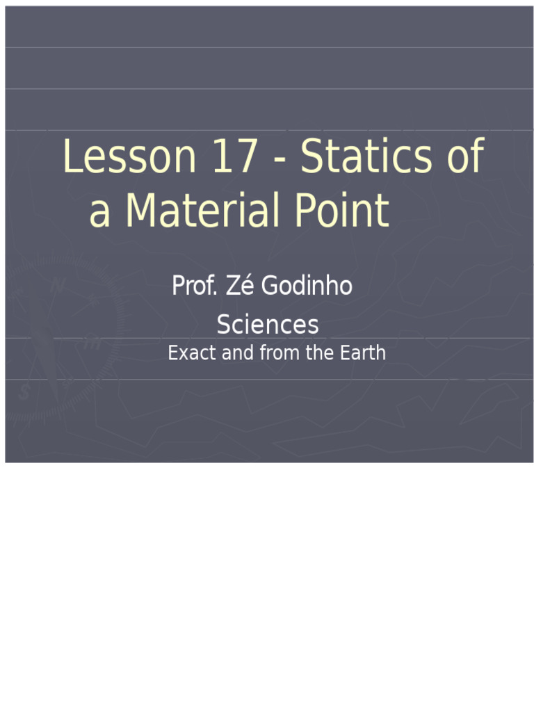 Statics of Material Points and Pulleys | PDF | Force | Friction
