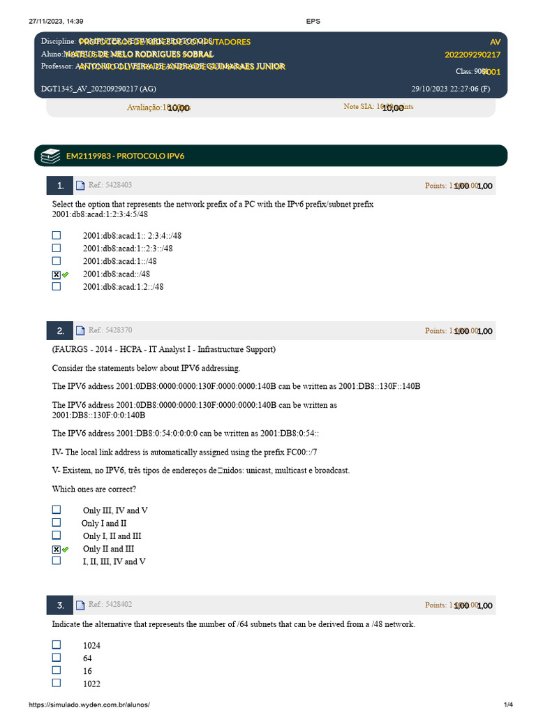computer network protocol | PDF | I Pv6 | File Transfer Protocol