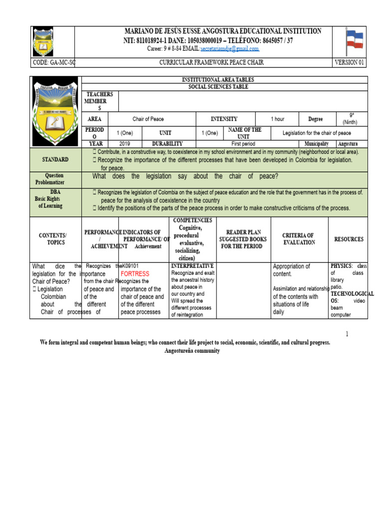 Curriculum Framework Grade 9 | PDF | Curriculum | Behavior