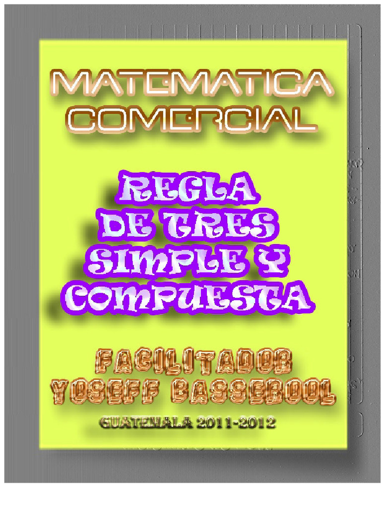 Commercial Mathematics Rule of Three Simple and Compound | PDF ...