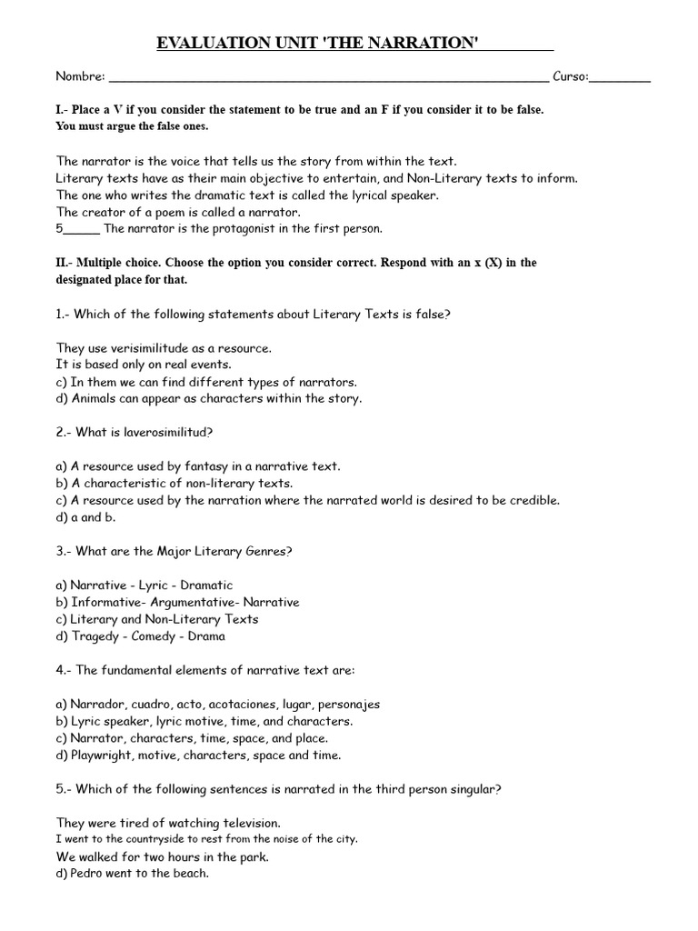 Narrative Text Evaluation | PDF | Narrative | Narration