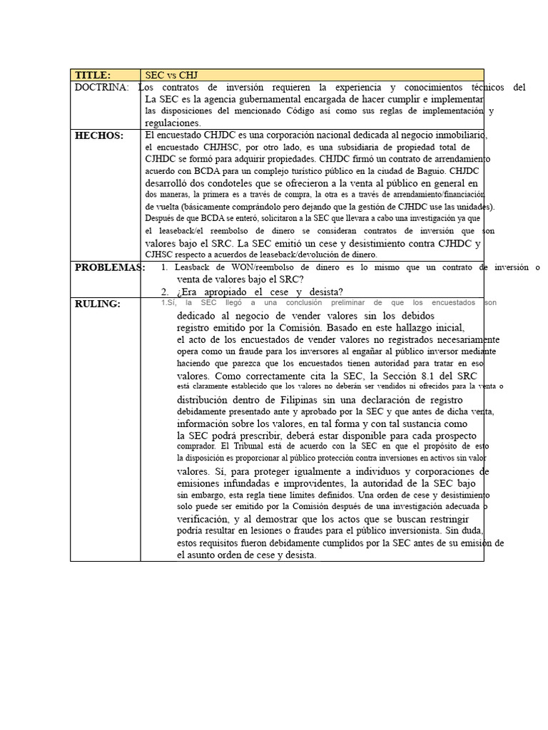 123. SEC contra CJH Development Corp, 2016 | PDF | Comisión de Valores ...