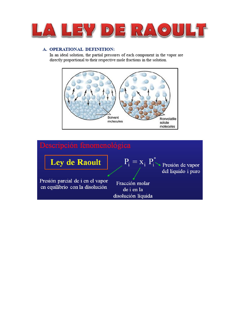 Raoult's Law Report | PDF | Distillation | Applied And ...