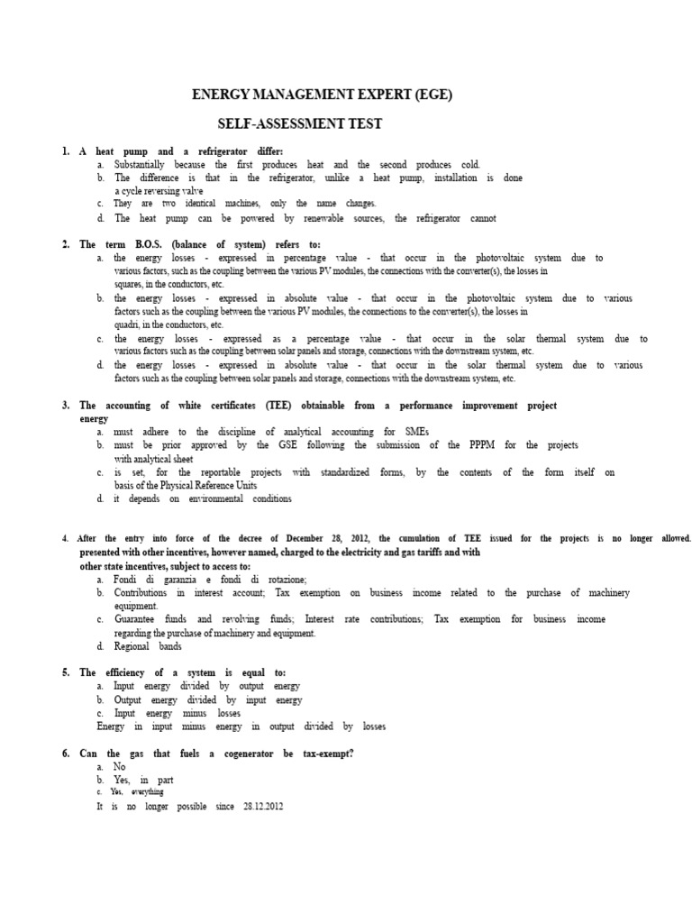 Self-Assessment Test For EGE Exam | PDF | Internal Rate Of Return | Net ...