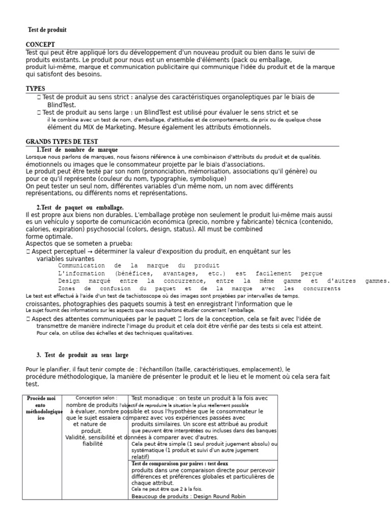 Tests de Produits et Emballages en Marketing | PDF | Marque ...