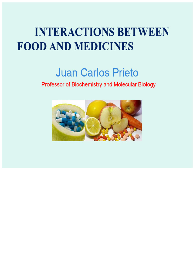 Food-Medicine Interaction Effects | PDF | Drug Metabolism | Medical ...