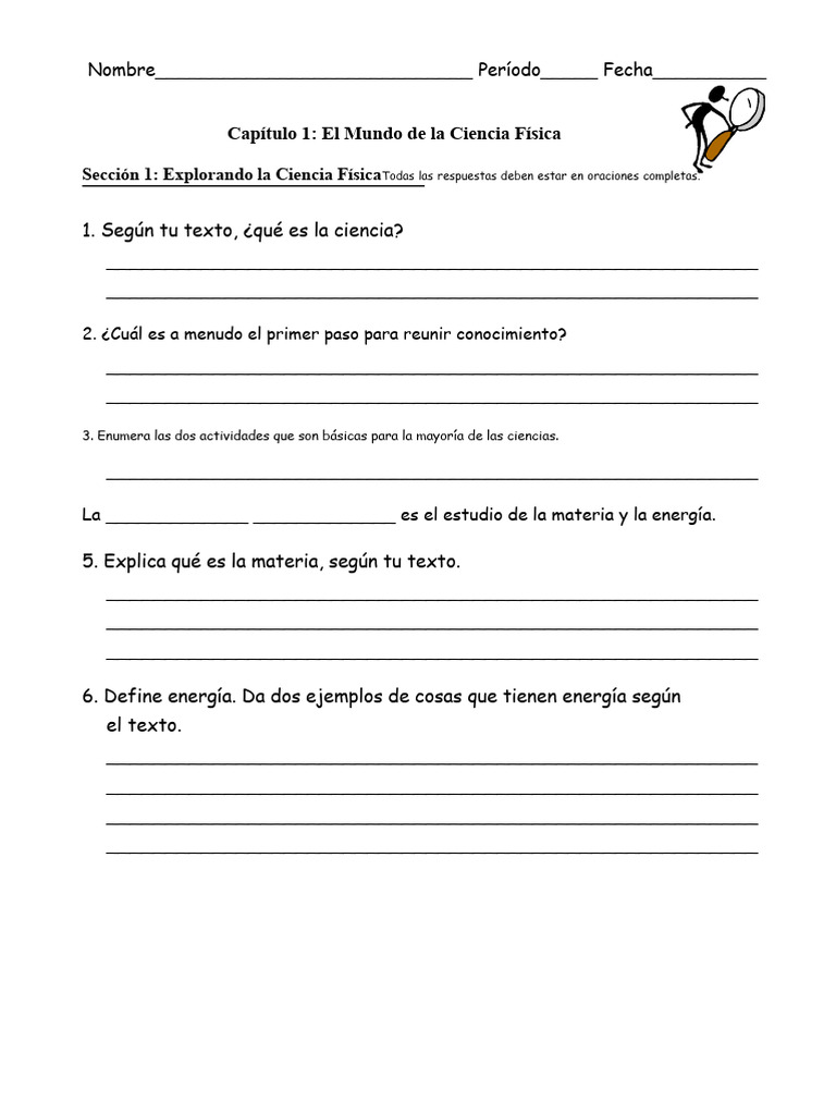Hoja de Trabajo de Introducción A La Ciencia Física | PDF | Teoría ...
