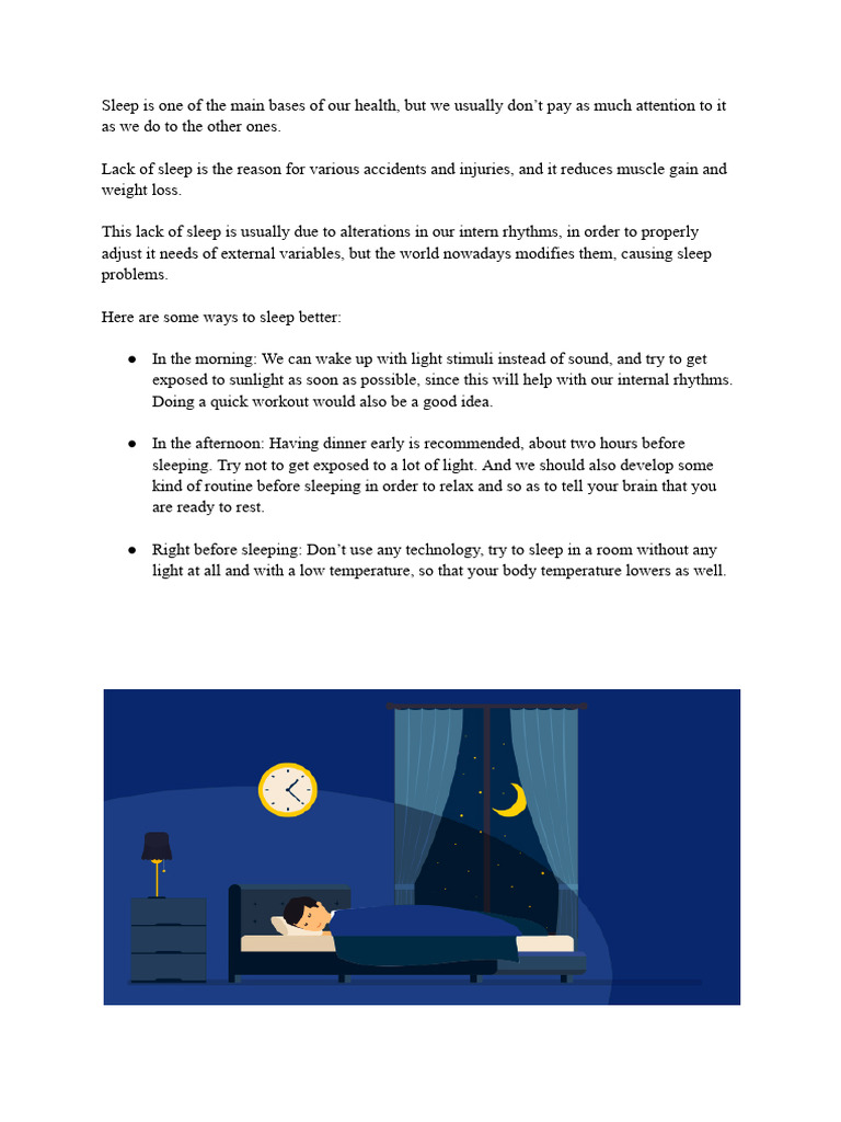Sleep and Rest | PDF