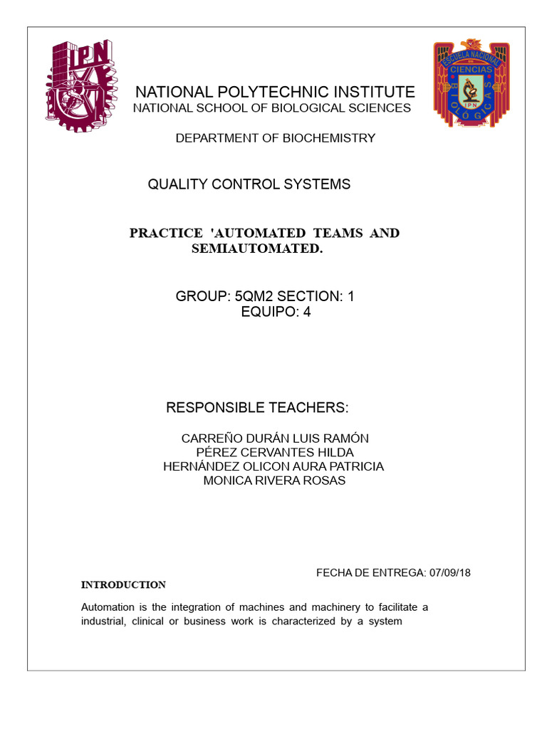 Automated and semi-automated equipment | PDF | Spectrophotometry | Optics