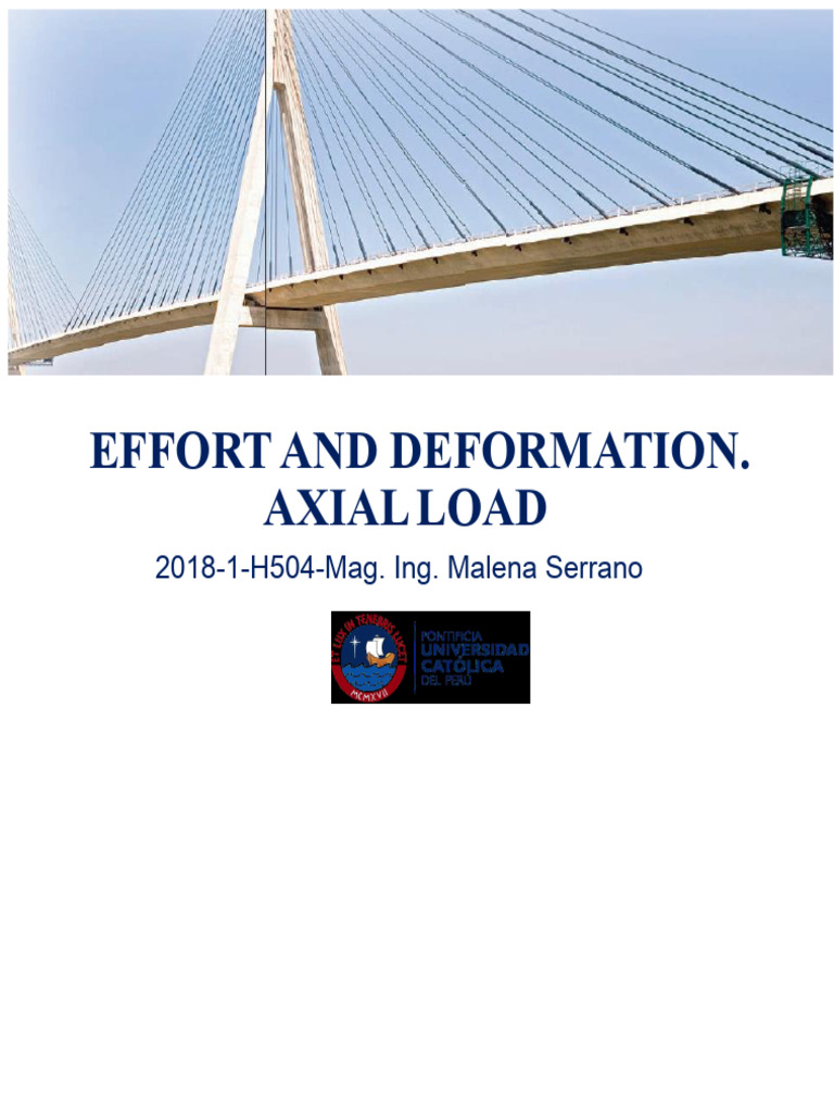 Axial Load: Effort and Deformation Concepts | PDF | Deformation ...