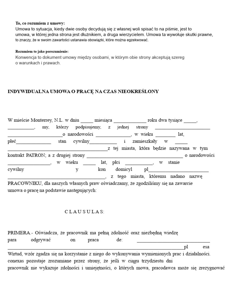 Umowa | PDF