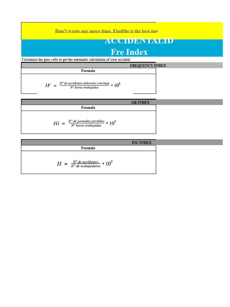 Excel Frequency Index | PDF