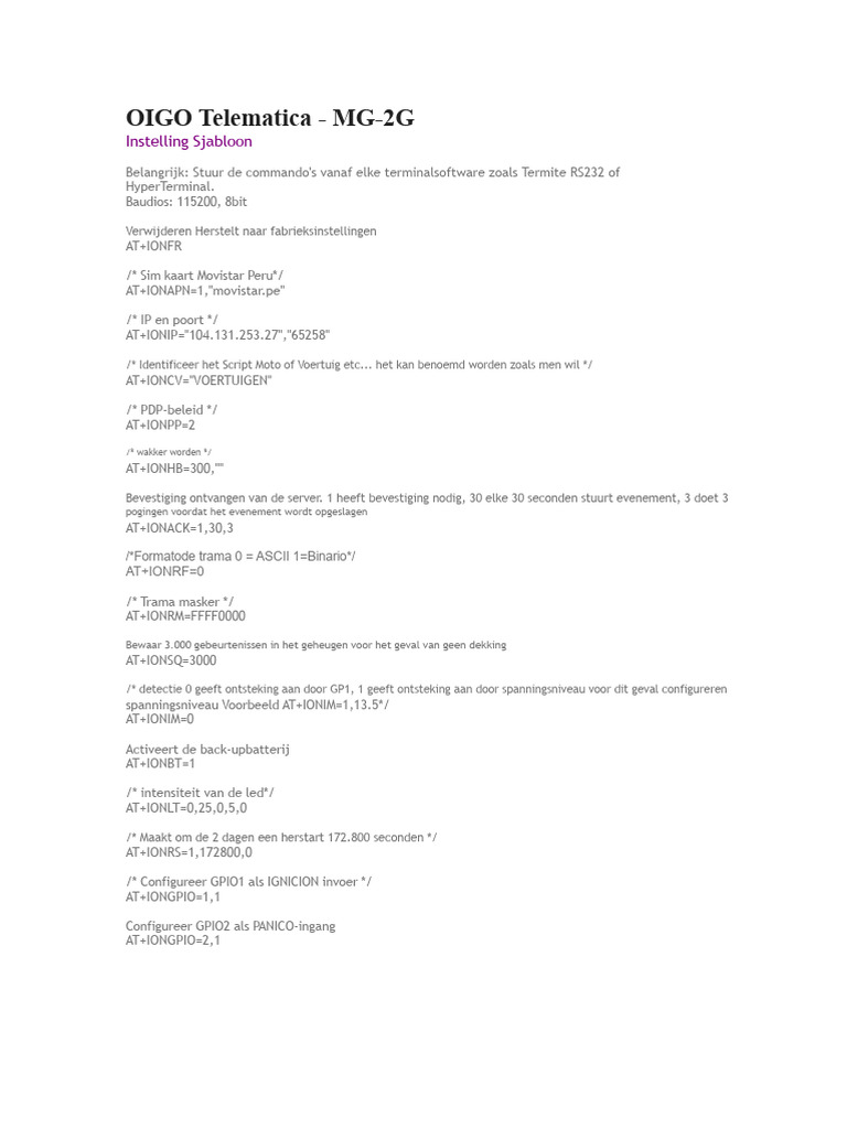 OIGO Telematica | PDF
