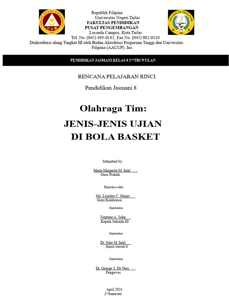 Final-Demo-Basketball - Jenis-Jenis Operan | PDF