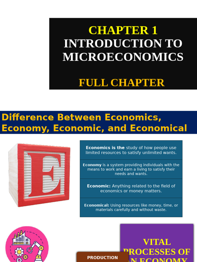Chapter 1 Introduction to Microeconomics | PDF | Microeconomics | Economics