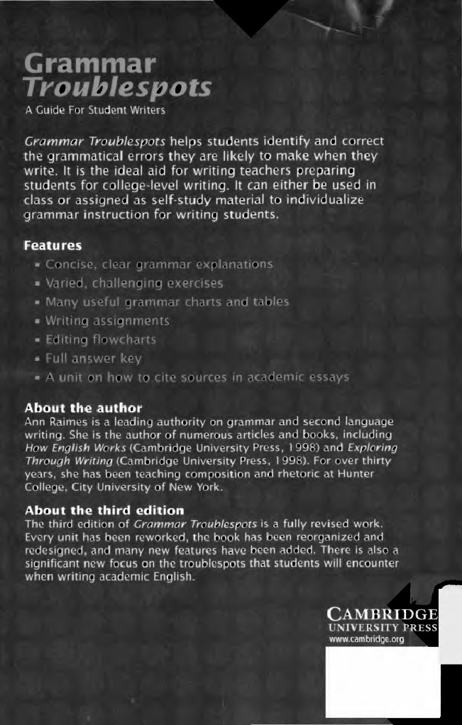 Grammar Troublespots-A Guide For Student Writers | PDF
