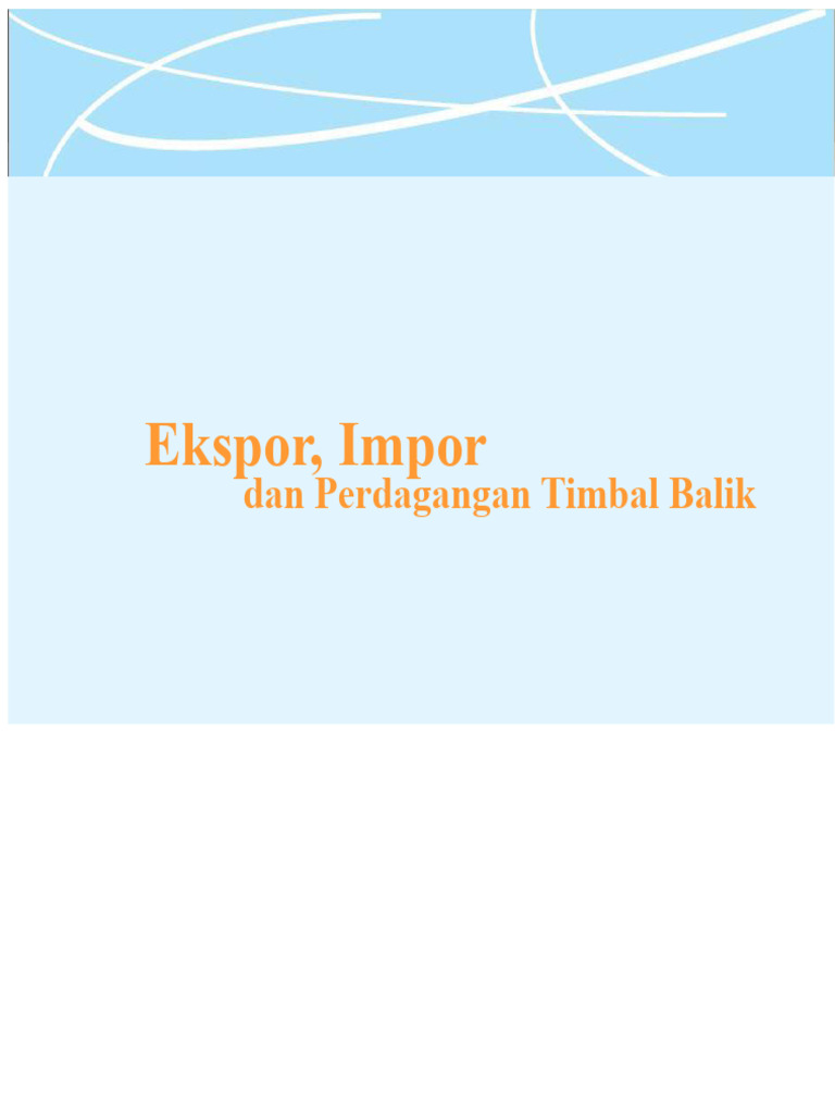 Strategi Ekspor dan Perdagangan Timbal Balik | PDF