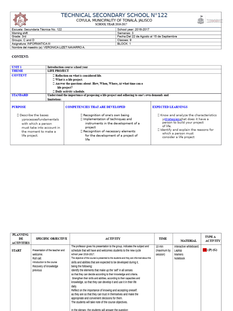 Life Project Planning | PDF | Knowledge | Social Psychology