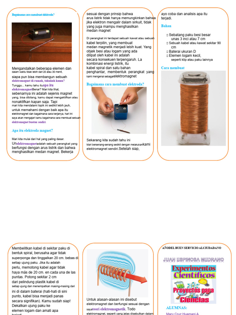 Eksperimen Elektro Magnet | PDF