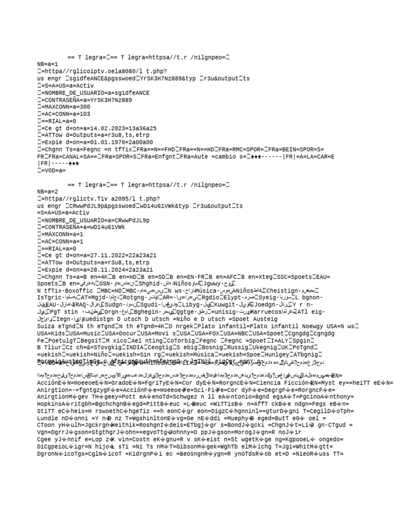 32 Mezclar M3u Xtream Urls | PDF | Tecnología de televisión | Vídeo a la carta