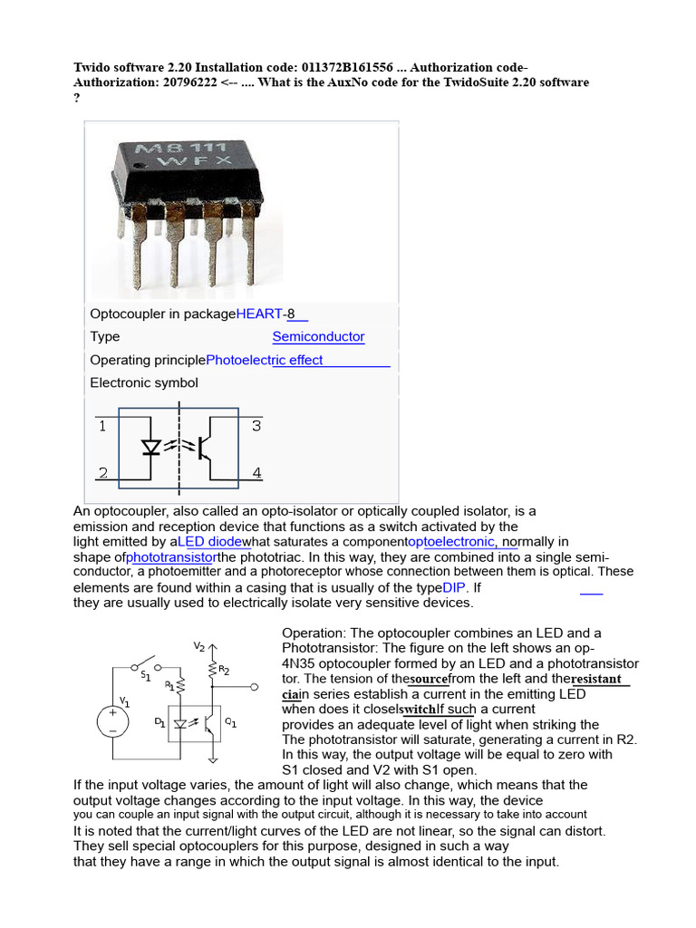 Optocoupler | PDF | Bipolar Junction Transistor | Transistor