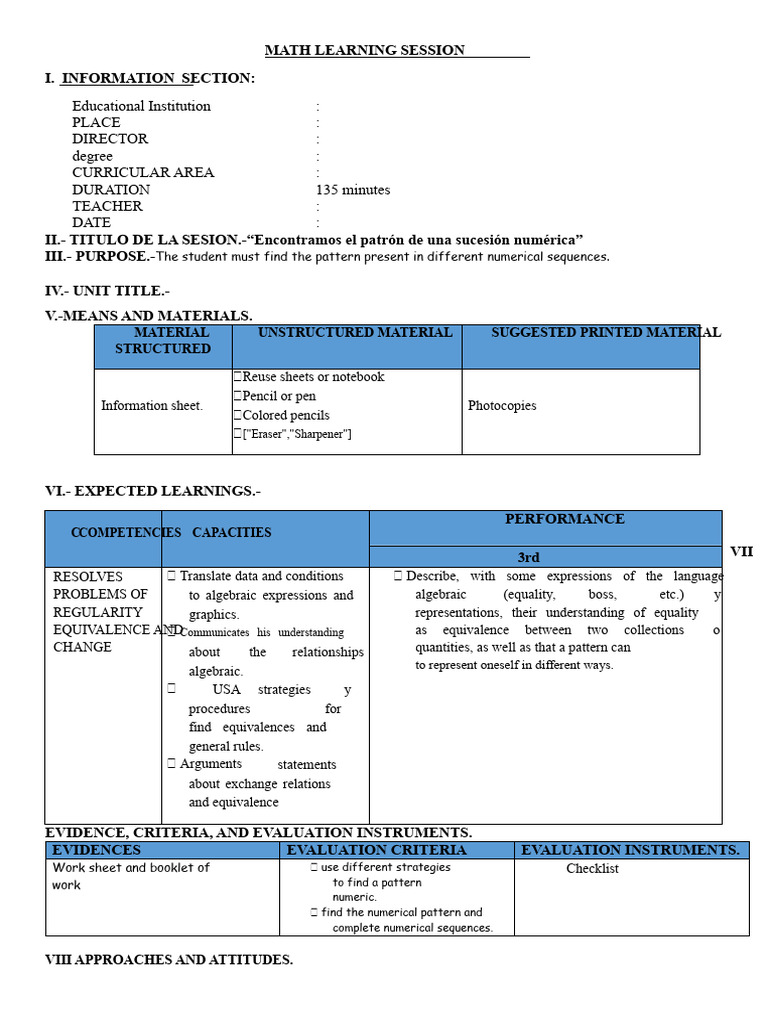 Numerical Sequences | PDF | Learning | Cognition
