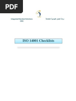 ISO 14001 EMS Implementation Checklist | PDF | Audit | Business