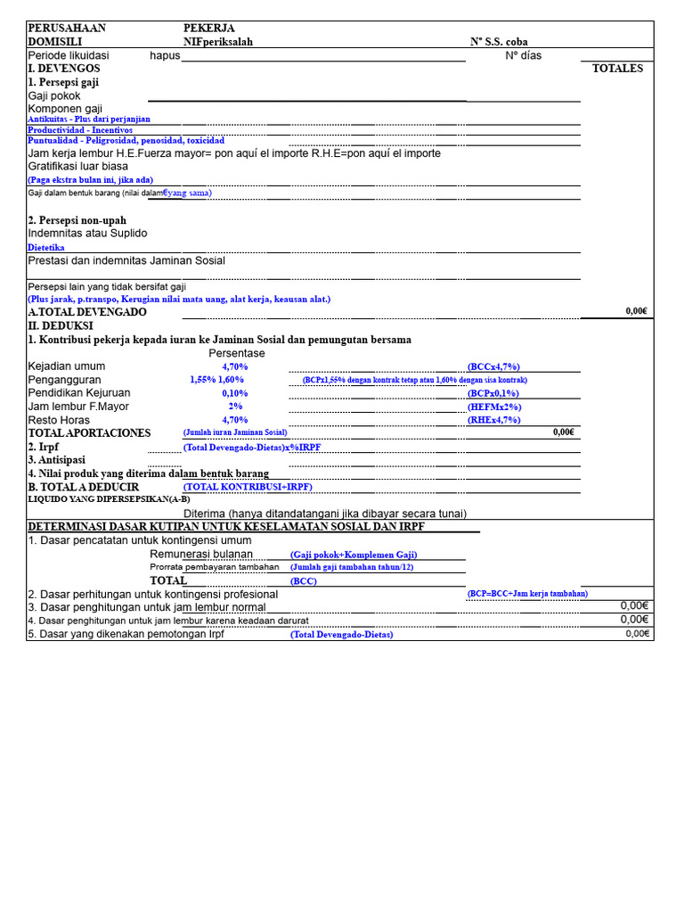 Daftar Template Catatan | PDF