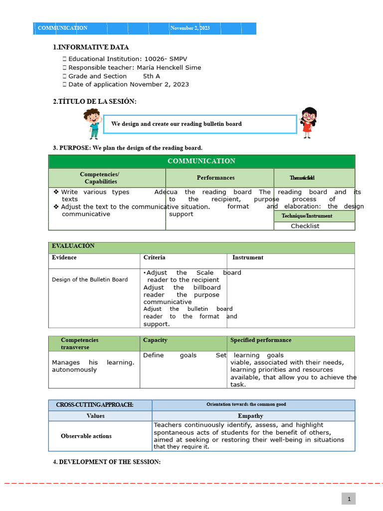Sheet - We Design and Prepare The Reading Board - 02-11-2023 | PDF ...