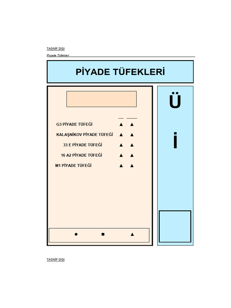 Piyade Tüfekleri | PDF