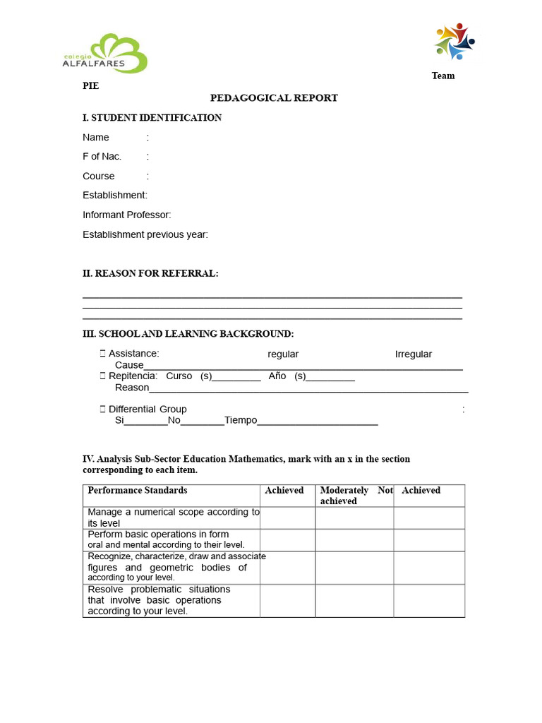 pedagogical report.docx | PDF | Pedagogy | Behavior Modification