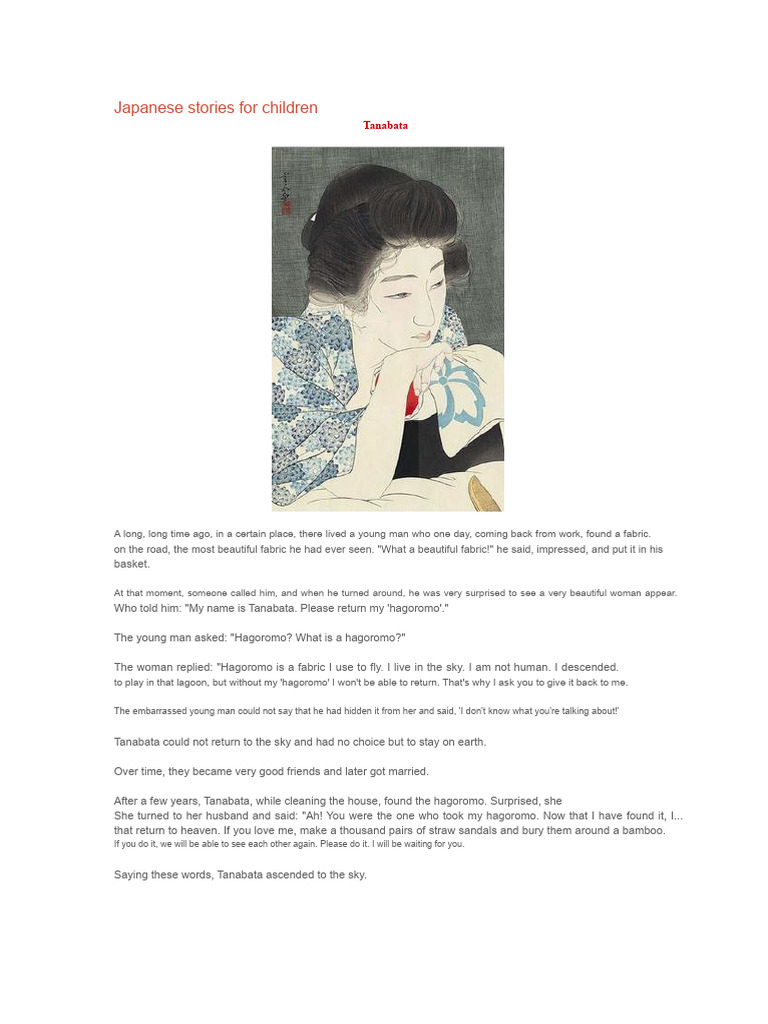 Japanese Stories For Children | PDF | Loom | Owl
