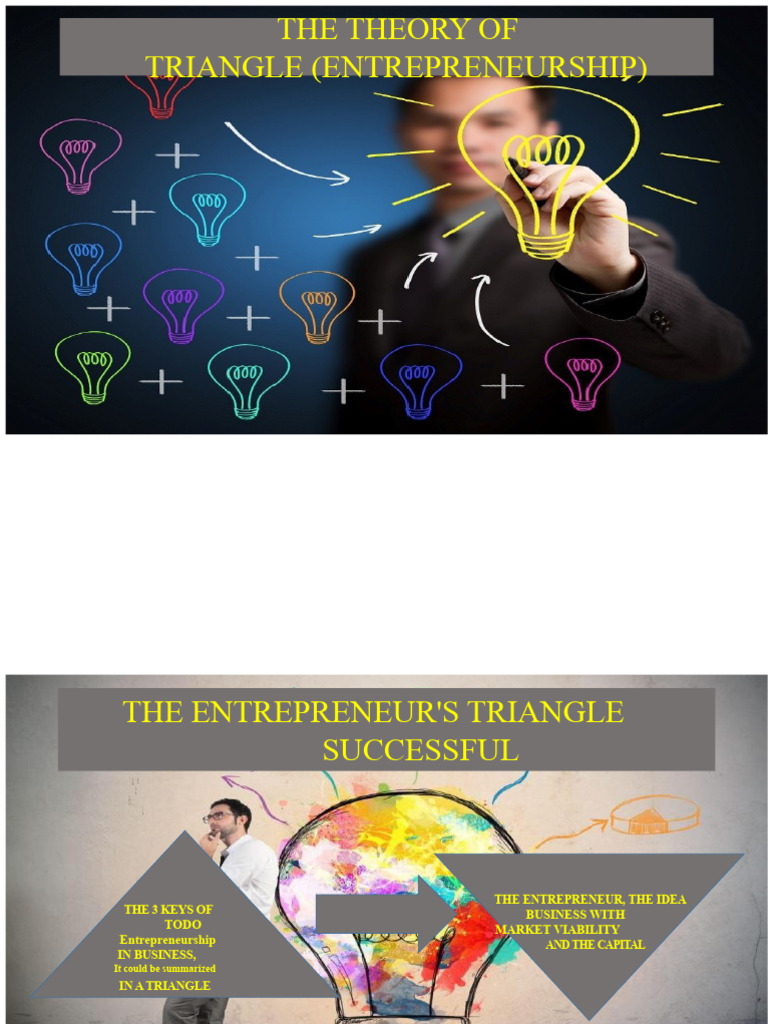Entrepreneur's Triangle Theory Explained | PDF