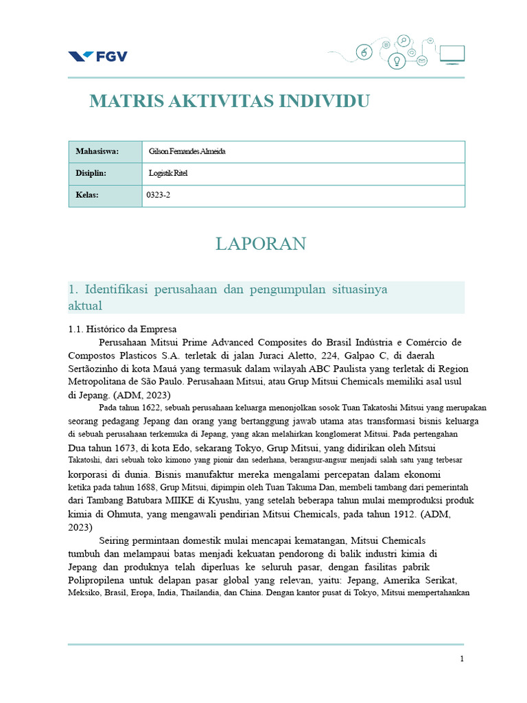 Profil Perusahaan Mitsui Prime Brasil | PDF