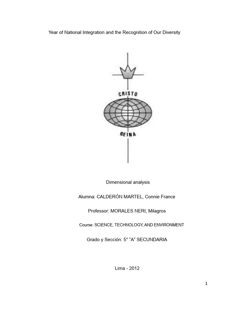 Dimensional Analysis Essay | PDF | Mathematics | Physics