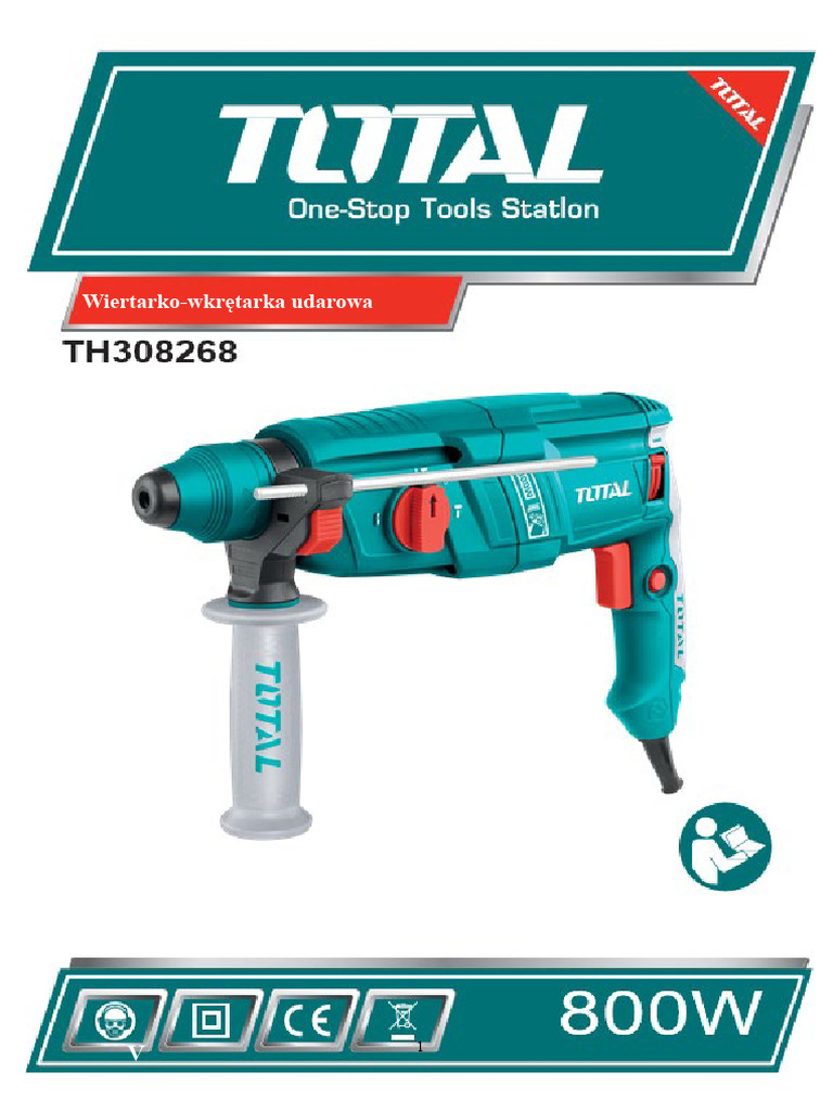 Wiertarka Marki TOTAL Model TH308268 | PDF