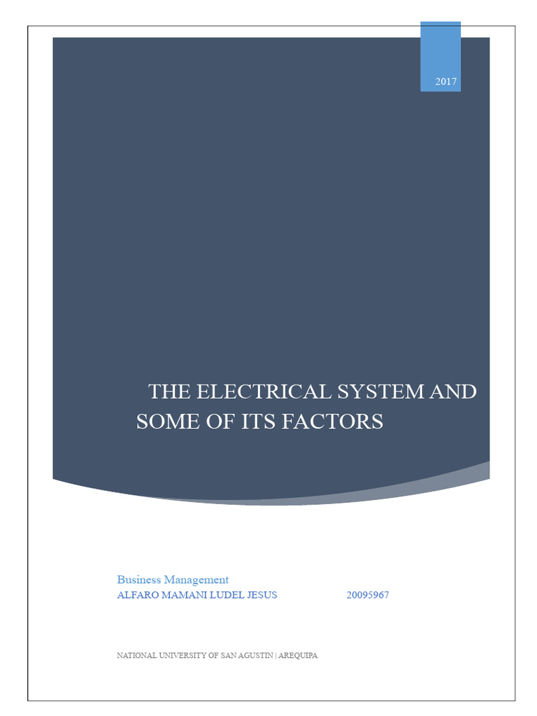 Flowchart of The Electrical System | PDF | Electric Power Transmission ...