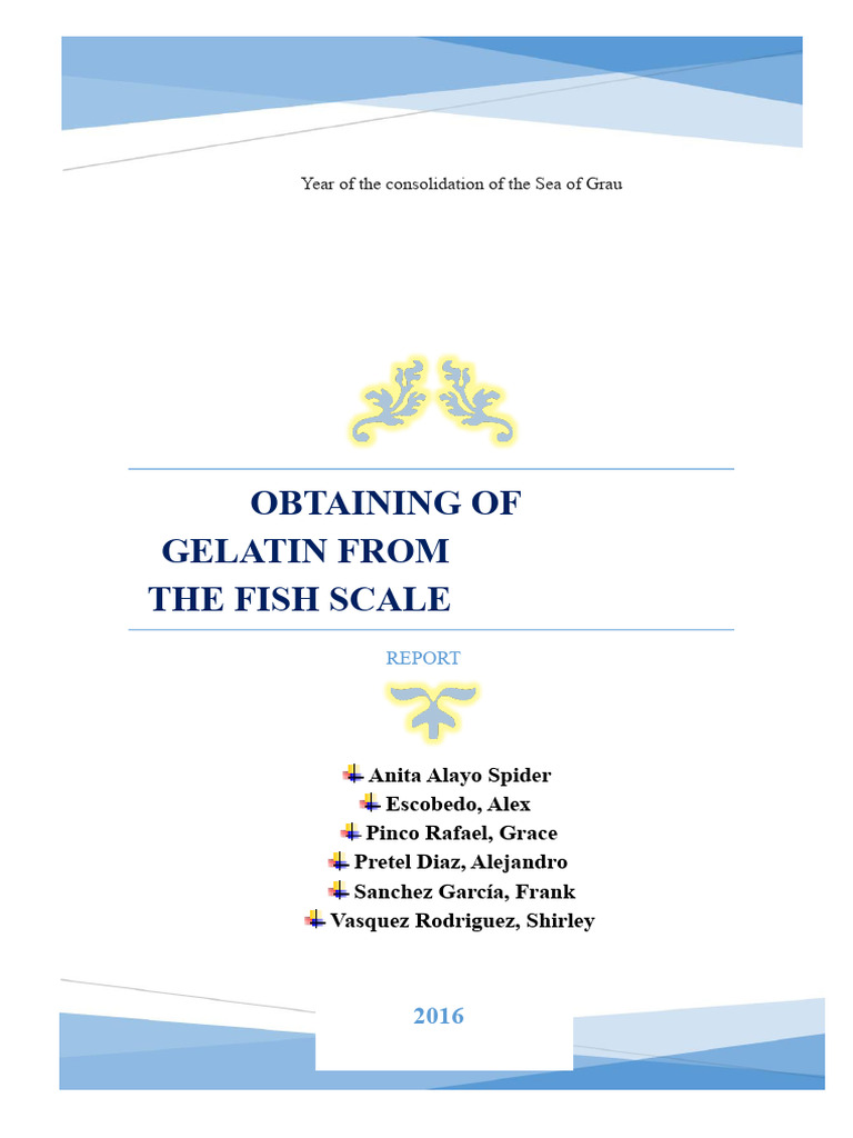Gelatin - Fish Scale | PDF | Gelatin | Foods